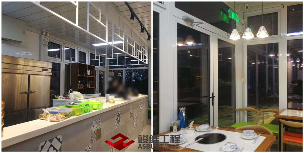 Containerized Modular Restaurant - Buy Prefabricated House on ASBUILT ...