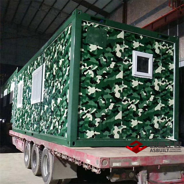 Olive Green Flatpack Container House - Buy Military Porta Cabin on ...