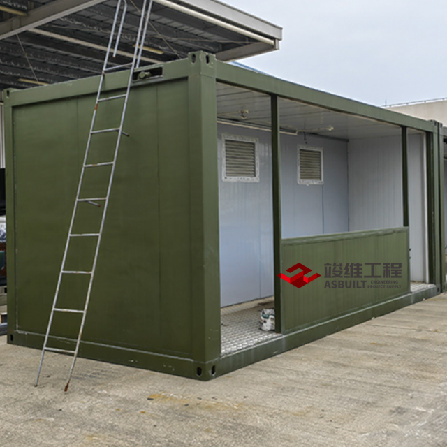 Olive Green Flatpack Container House - Buy Army Porta Cabin on ASBUILT ...