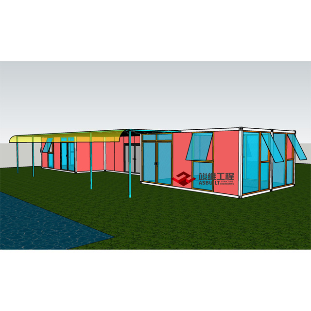 Containerized Building - Buy Prefabricated House on ASBUILT STRUCTURE ...